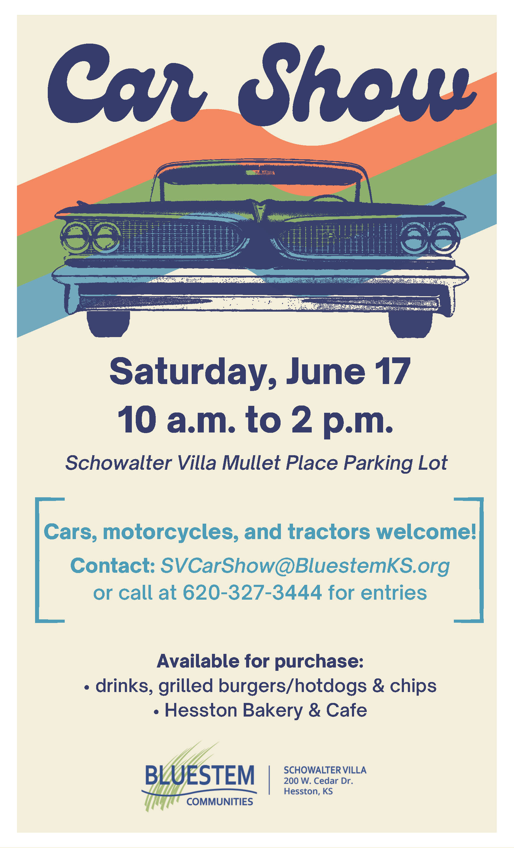 Public invited to display vehicles at Schowalter Villa car show
